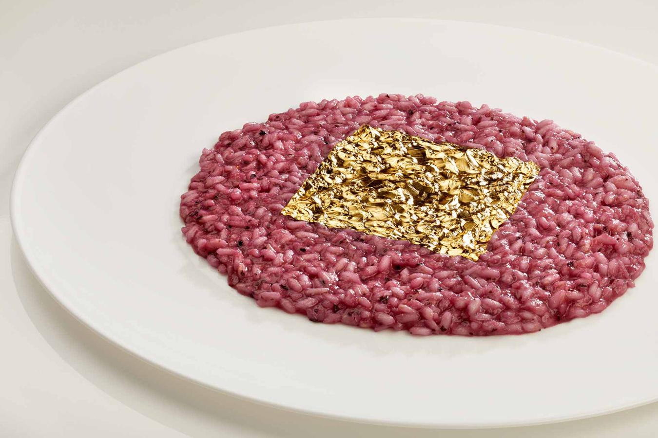 Recipe RED RADICCHIO AND GOLD RISOTTO(*) | Gold Chef Manetti