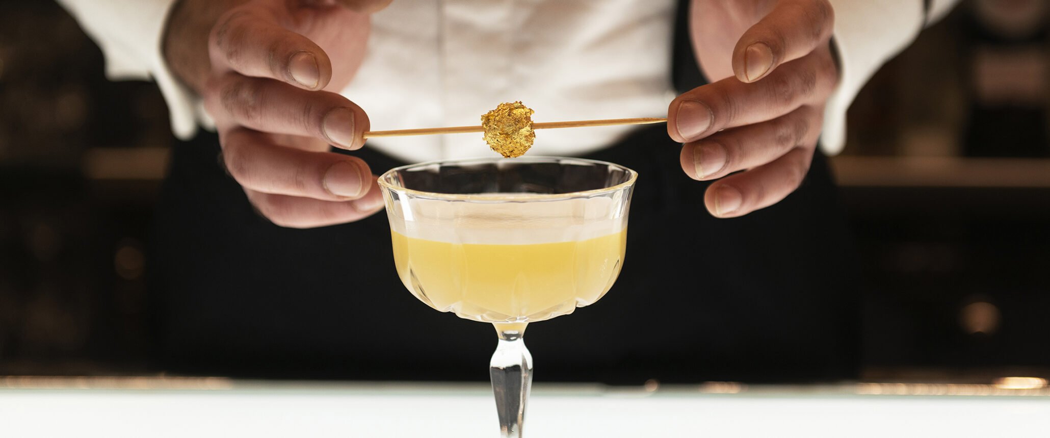French Martini Cocktail with edible gold recipe | Gold Chef Manetti