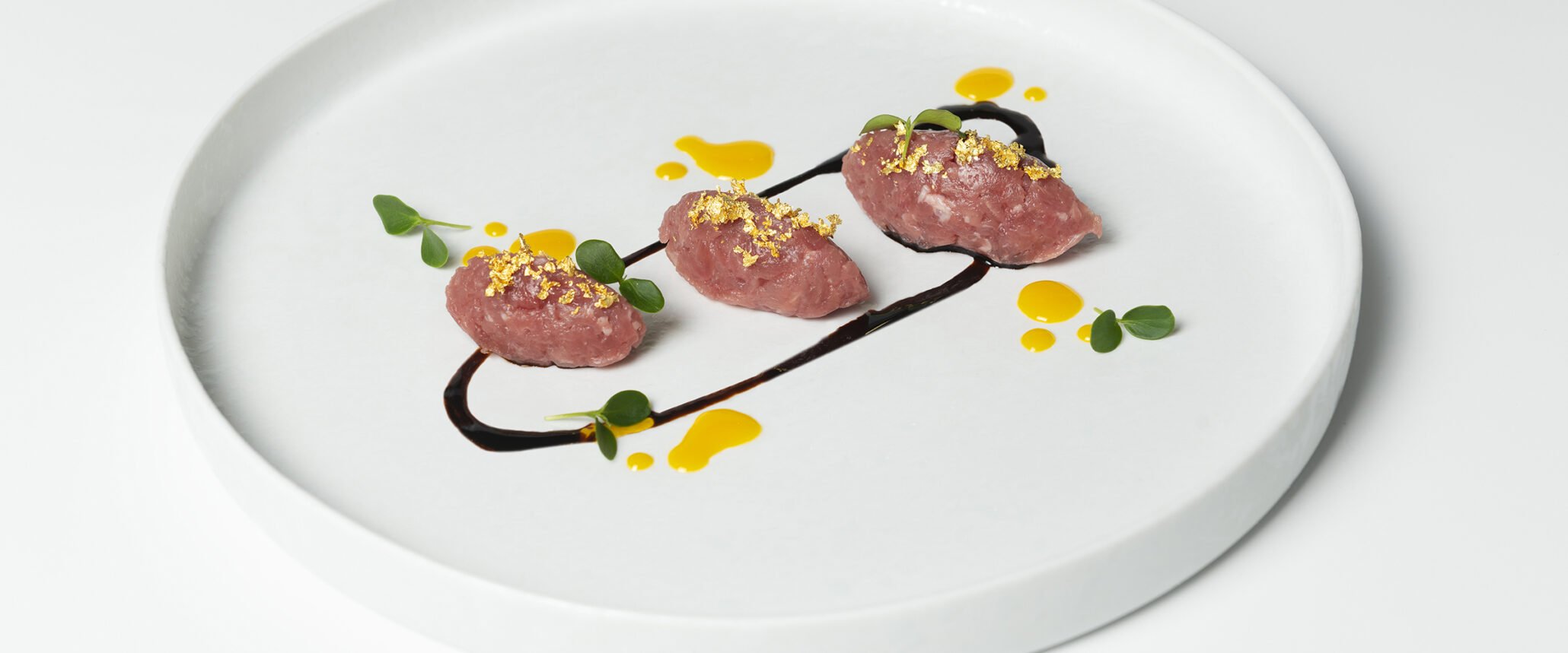 Gold Tartare Recipe with edible gold leaf | Gold Chef Manetti